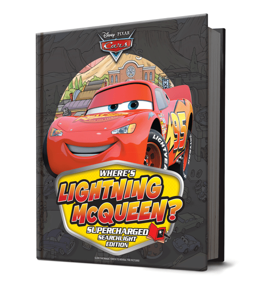 Disney Pixar Cars Where's Lightning Mcqueen? Supercharged Searchlight ...