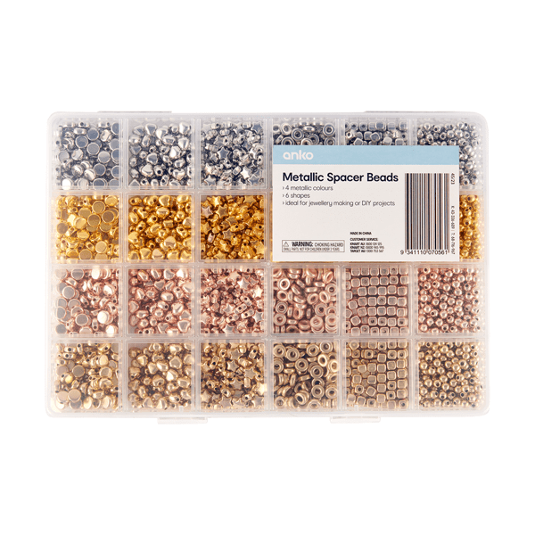 Metallic Spacer Beads - Anko | Target Australia
