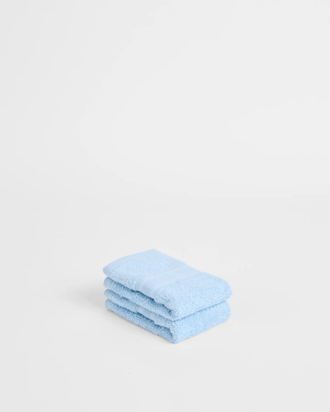 Grandeur Australian Cotton Face Washers 2 Pack - Powder Blue | Target ...