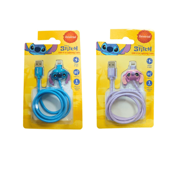 Disney Lilo & Stitch USB-A to Lightning Charging Cable - Assorted ...