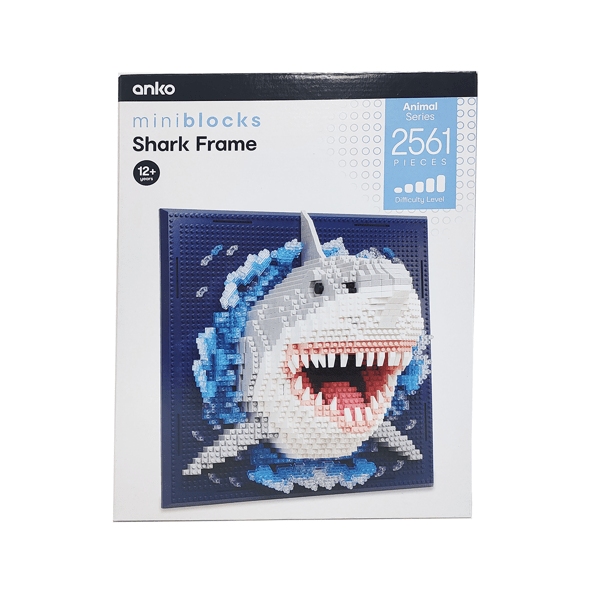 2561 Piece Mini Blocks Animal Series: Shark Frame | Target Australia