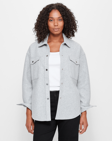 Brushed Patch Pocket Shacket | Target Australia