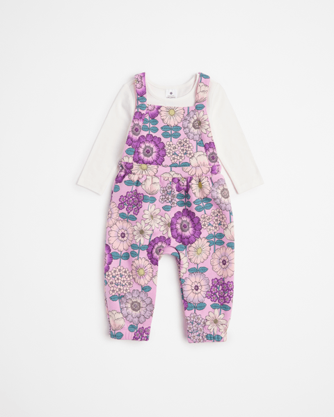 Baby Fleece Overalls and T-shirt Set 2 Piece | Target Australia