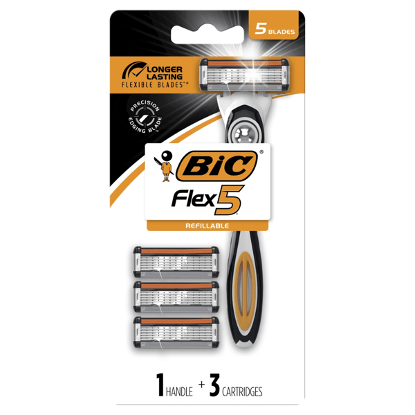BIC Flex 5 Hybrid Men's 5-Blade Disposable Razor Shaving Kit | Target ...