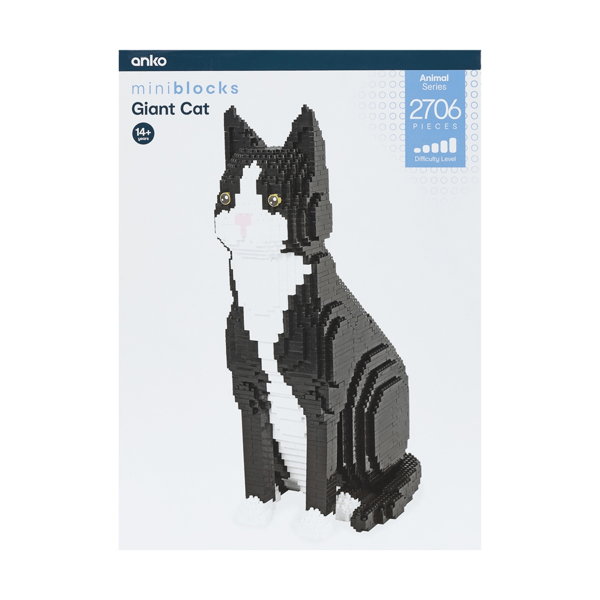 2706 Piece Mini Blocks Animal Series: Giant Cat | Target Australia