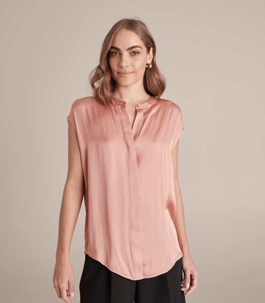 Preview Mock Placket Blouse | Target Australia
