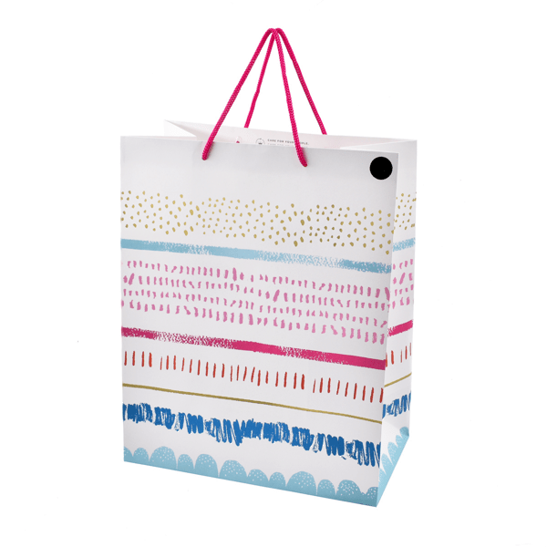 Hallmark Large Multi-Colour Stripe Gift Bag | Target Australia