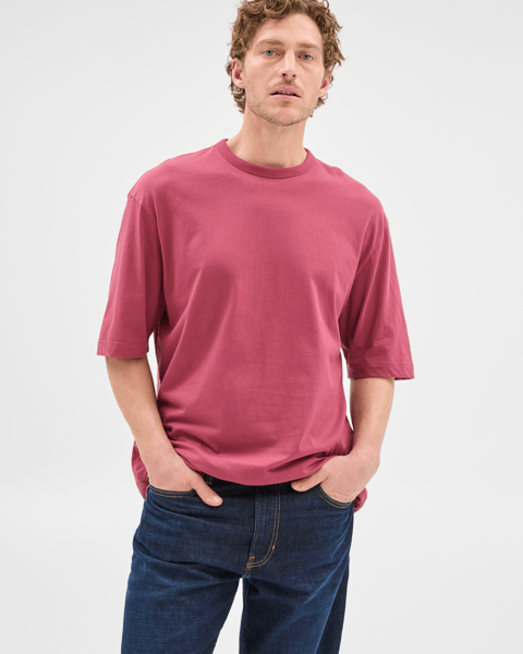 Australian Cotton Oversized T-Shirt - Maroon | Target Australia