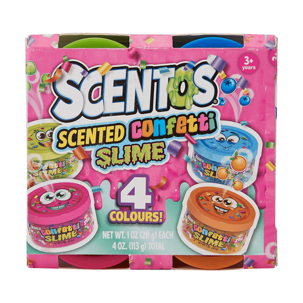 Scentos Scented Confetti Slime - 4 Pack | Target Australia