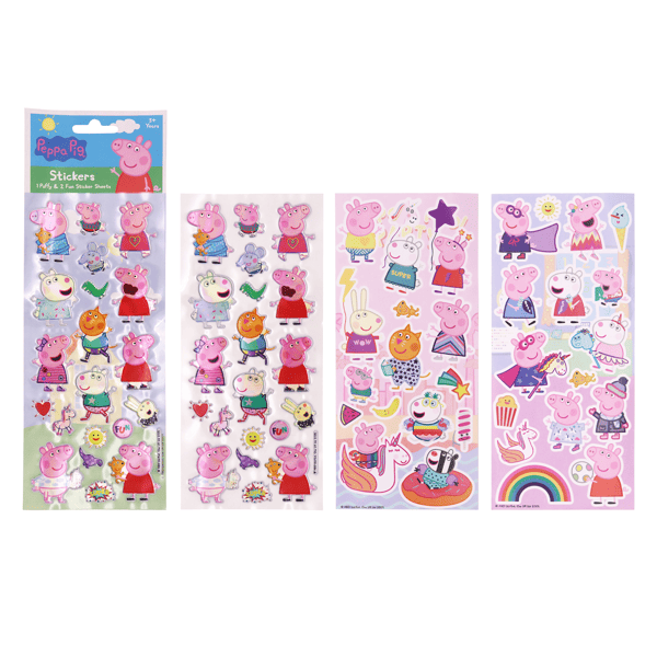 Peppa Pig 3 Pack Puffy Stickers | Target Australia