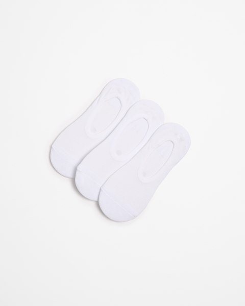 Active Bamboo 3 Pack No Show Mesh Socks - White | Target Australia