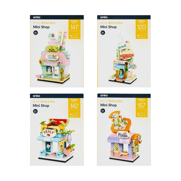 Mini Blocks Building Series: Mini Shop Playset, Assorted - Anko ...