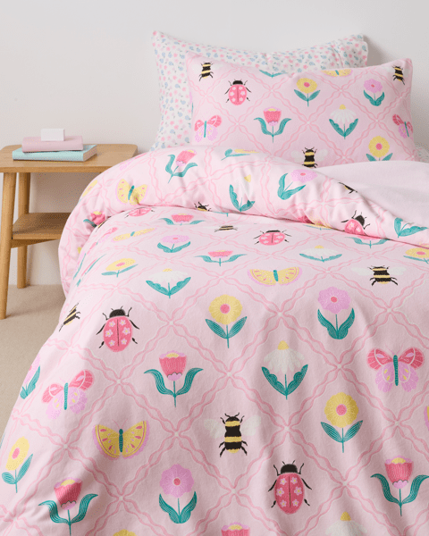 Tilly Garden Flannelette Quilt Cover Set | Target Australia