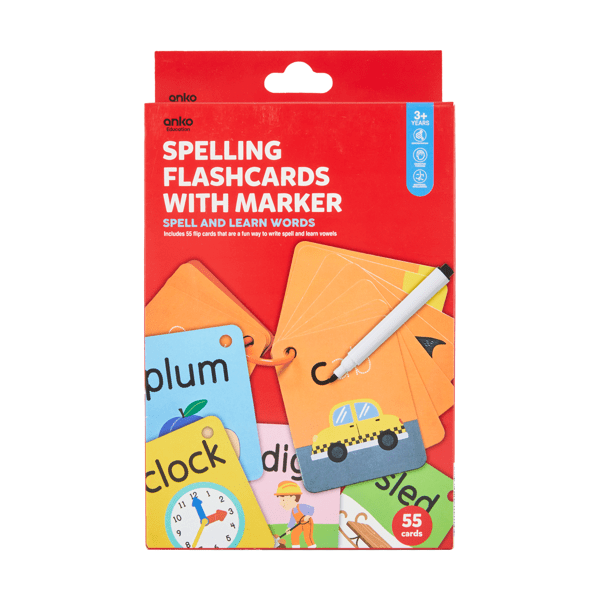 Spelling Flashcards with Marker - Anko | Target Australia