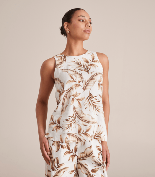 Preview Linen Blend Shell Top | Target Australia