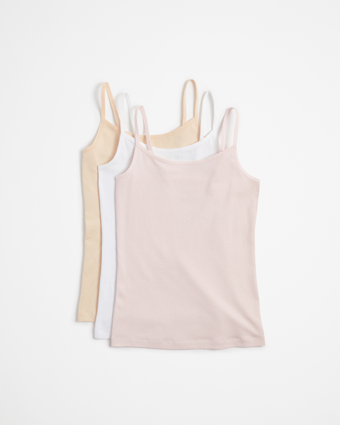 Girls Maxx Singlets 3 Pack - Pale Petal/White/Pink | Target Australia