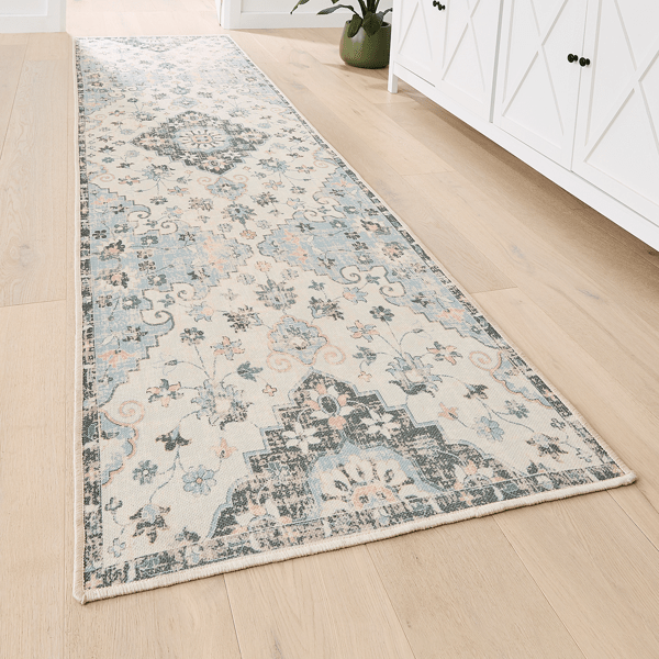 Inaya Runner, Blue, 300cm x 80cm - Anko | Target Australia