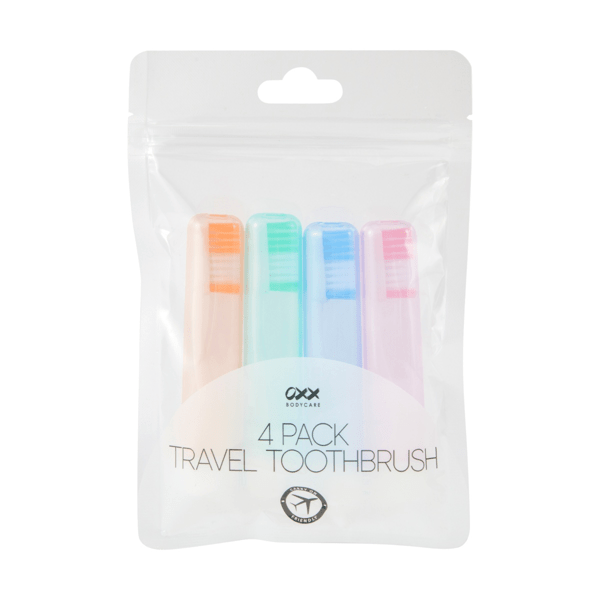 4 Pack Travel Toothbrush - OXX Bodycare | Target Australia