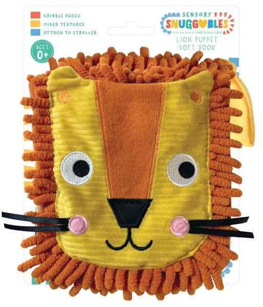 Lion Hand-Puppet Cloth Book - Sensory Snuggables - Christie Hainsby | Target Australia