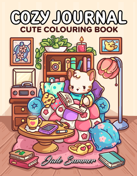 Cozy Journal Cute Colouring Book by Jade Summer - Book | Target Australia