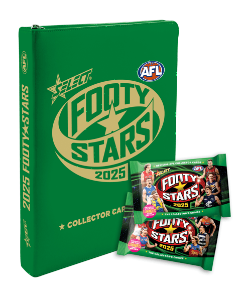 2 Pack Official AFL 2025 Footy Stars Vinyl Album Trading Card Game ...