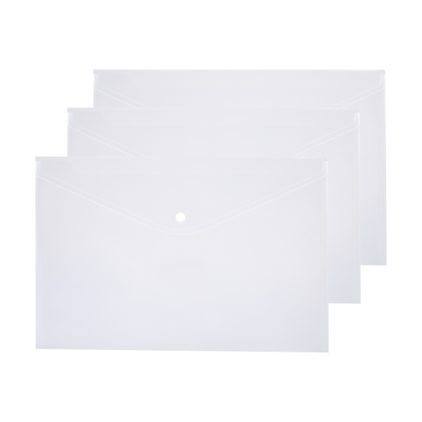 Button Document Wallet, 3 Pack - Anko | Target Australia