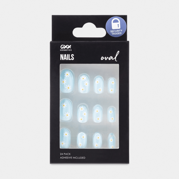 False Nails 24 Pack Oval Shape Blue - OXX Cosmetics | Target Australia