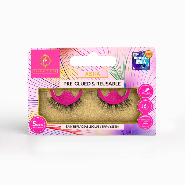 Pinky Goat Pre-Glued and Reusable False Lashes - Aisha | Target Australia