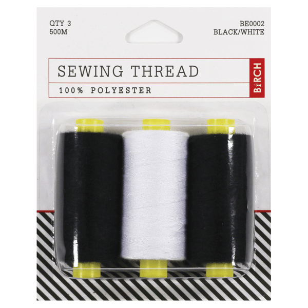 Birch Sewing Thread, 3 Pack - Black and White | Target Australia