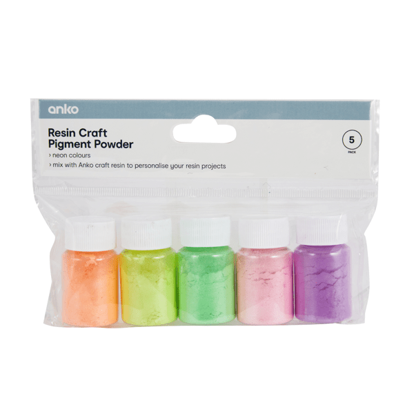 5 Pack Resin Craft Pigment Powder, Neon - Anko | Target Australia