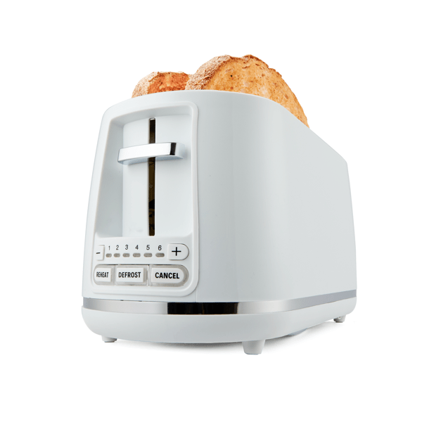 4 Slice Long Slot Toaster, White - Anko | Target Australia