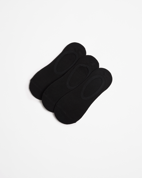Active Bamboo 3 Pack No Show Mesh Socks - Black | Target Australia