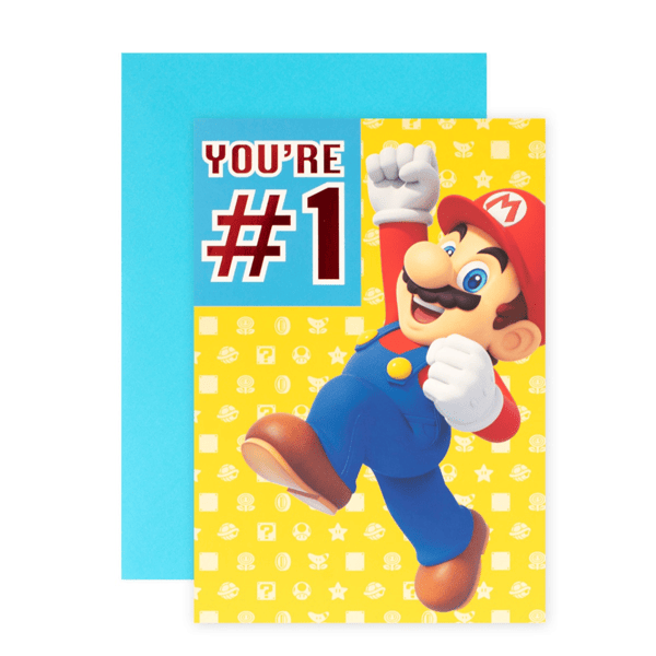 Hallmark Nintendo Mario Father's Day Card - Number 1 | Target Australia