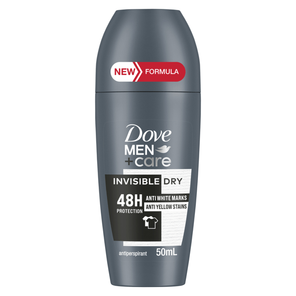 Invisible Dry Antiperspirant Deodorant Roll On - Dove Men + Care ...