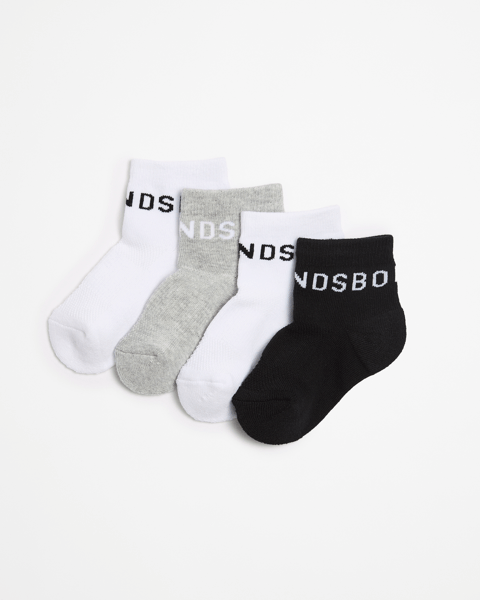 Bonds Baby Active 1/4 Crew Socks 4 Pack | Target Australia