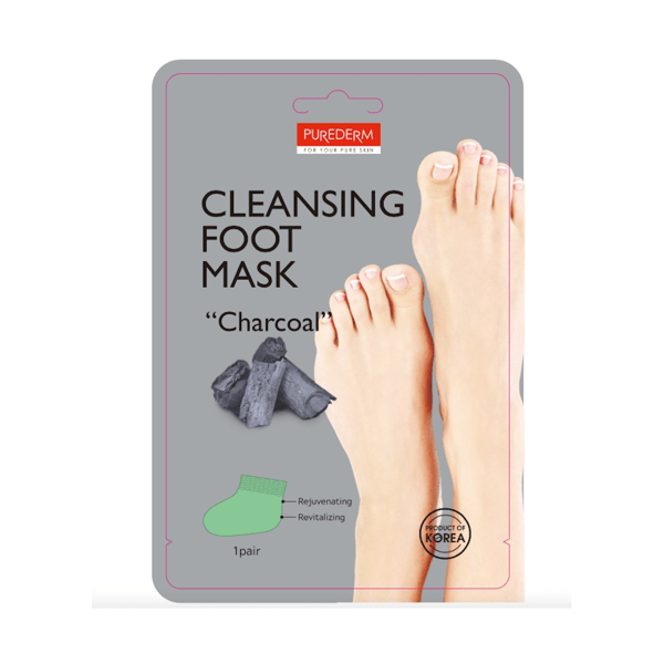Charcoal Cleansing Foot Mask - Purederm | Target Australia