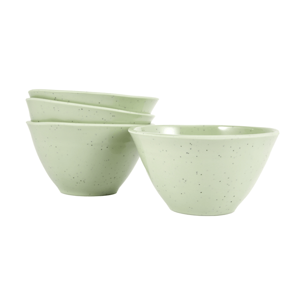 4 Pack Green Glazed Look Bowls - Anko | Target Australia