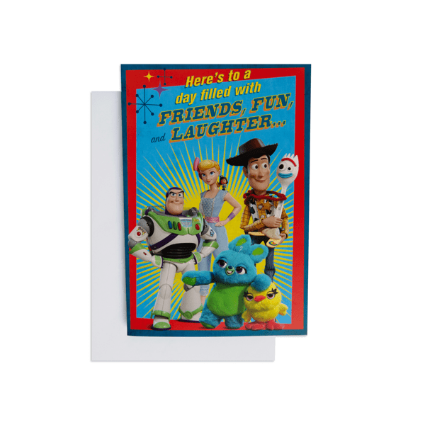 Hallmark Disney Pixar Toy Story Interactive Birthday Card - Friends ...