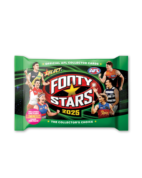 2025 Select Official AFL Footy Stars Cards Pack Trading Card Game ...