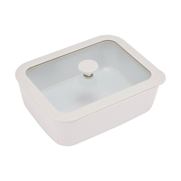 Porcelain Container with Glass Lid, 1.1L - Anko | Target Australia
