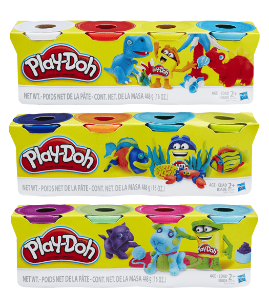 Play-Doh 4 Pack Classic Assorted | Target Australia