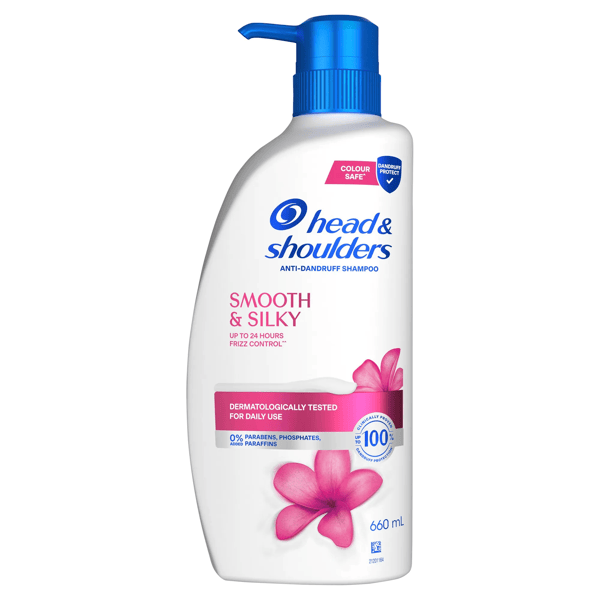 Head & Shoulders Smooth and Silky Anti-Dandruff Shampoo 660ml | Target ...