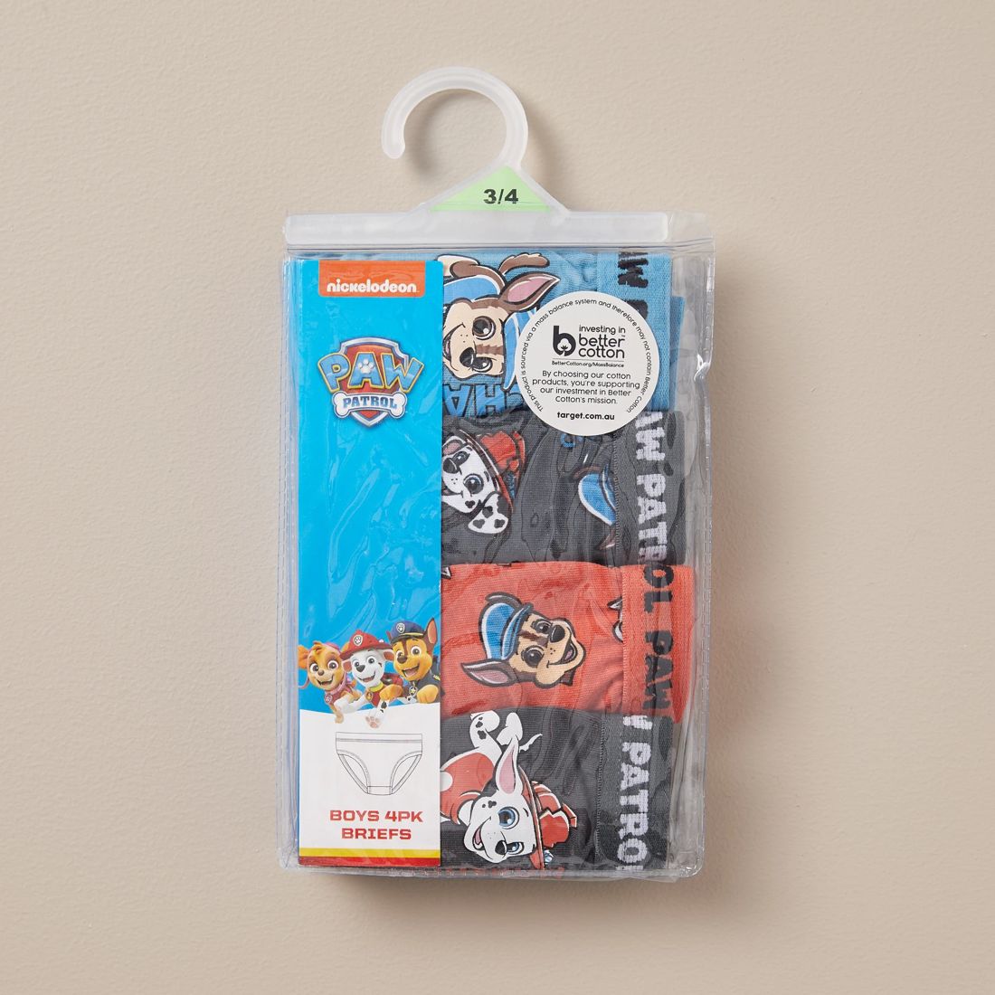 4 Pack Paw Patrol Briefs | Target Australia