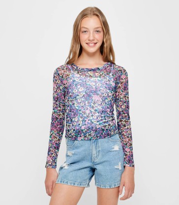 Girls Long Sleeve Tops Ages 7-16