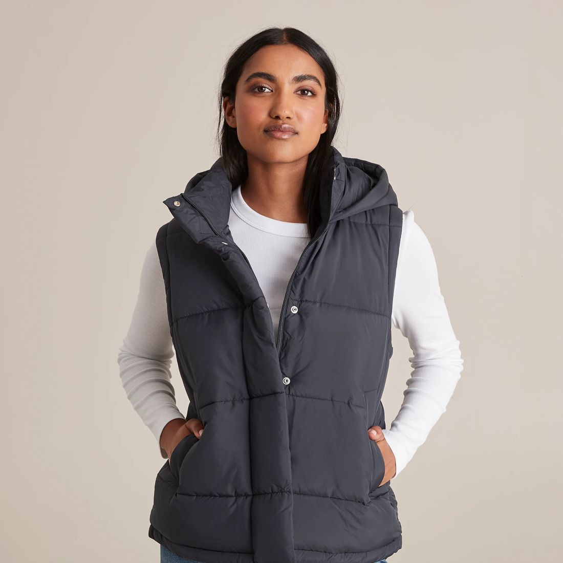 Hooded Puffer Vest | Target Australia