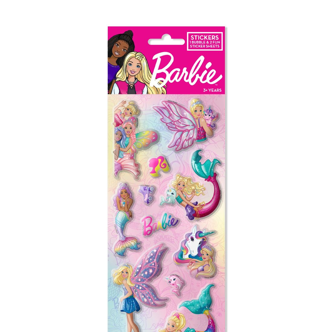 Barbie Stickers 3 Pack Bubble Stickers | Target Australia