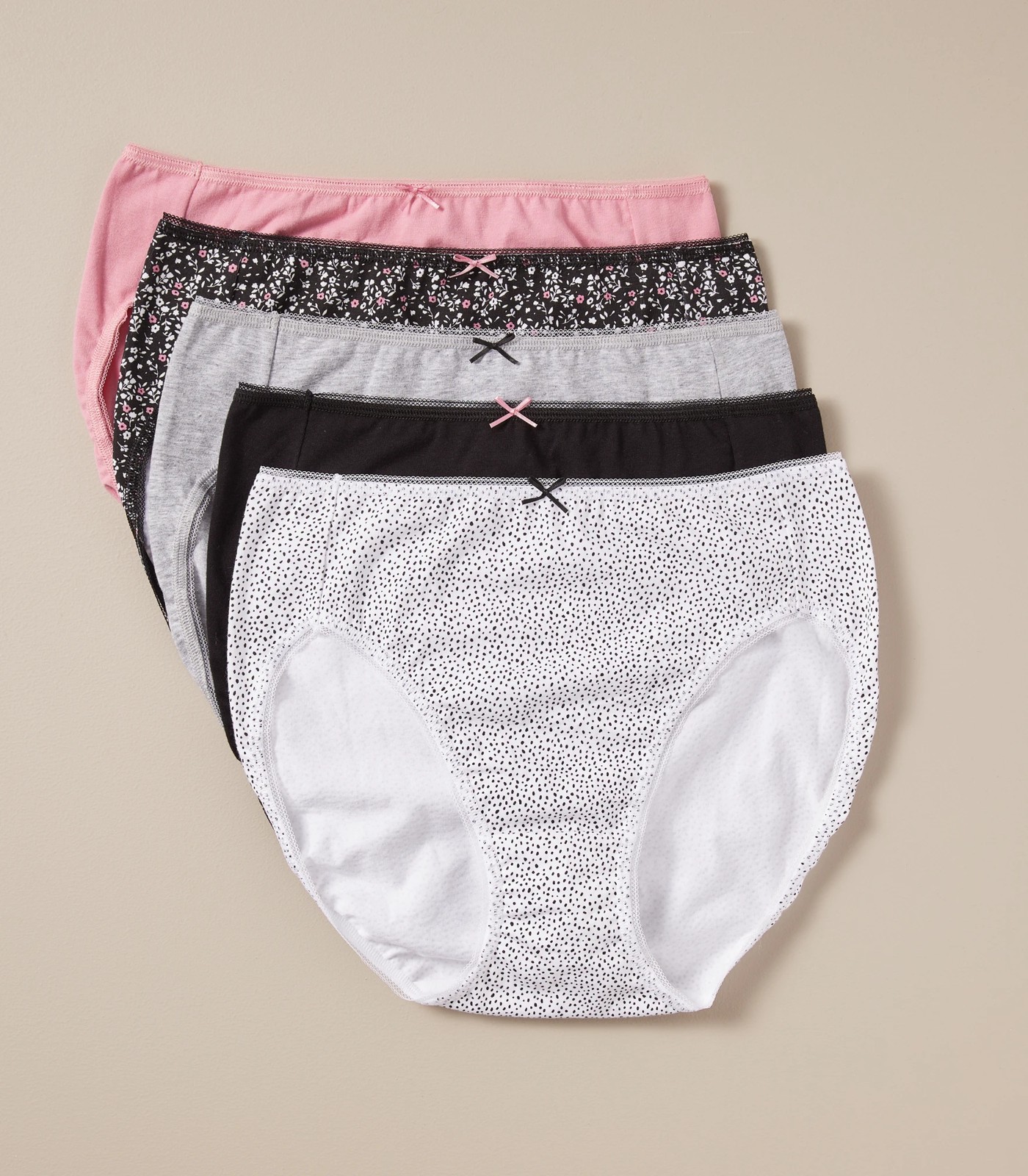 5 Pack Cotton/Elastane High Cut Briefs; Style: LHF183555 | Target Australia