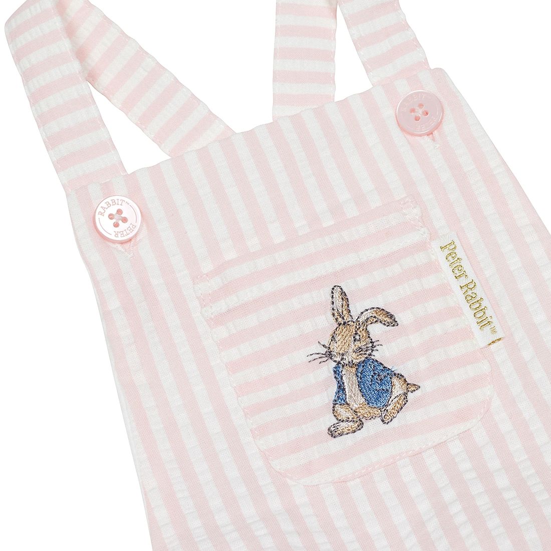 Peter Rabbit Pink Seersucker Frill Romper | Target Australia