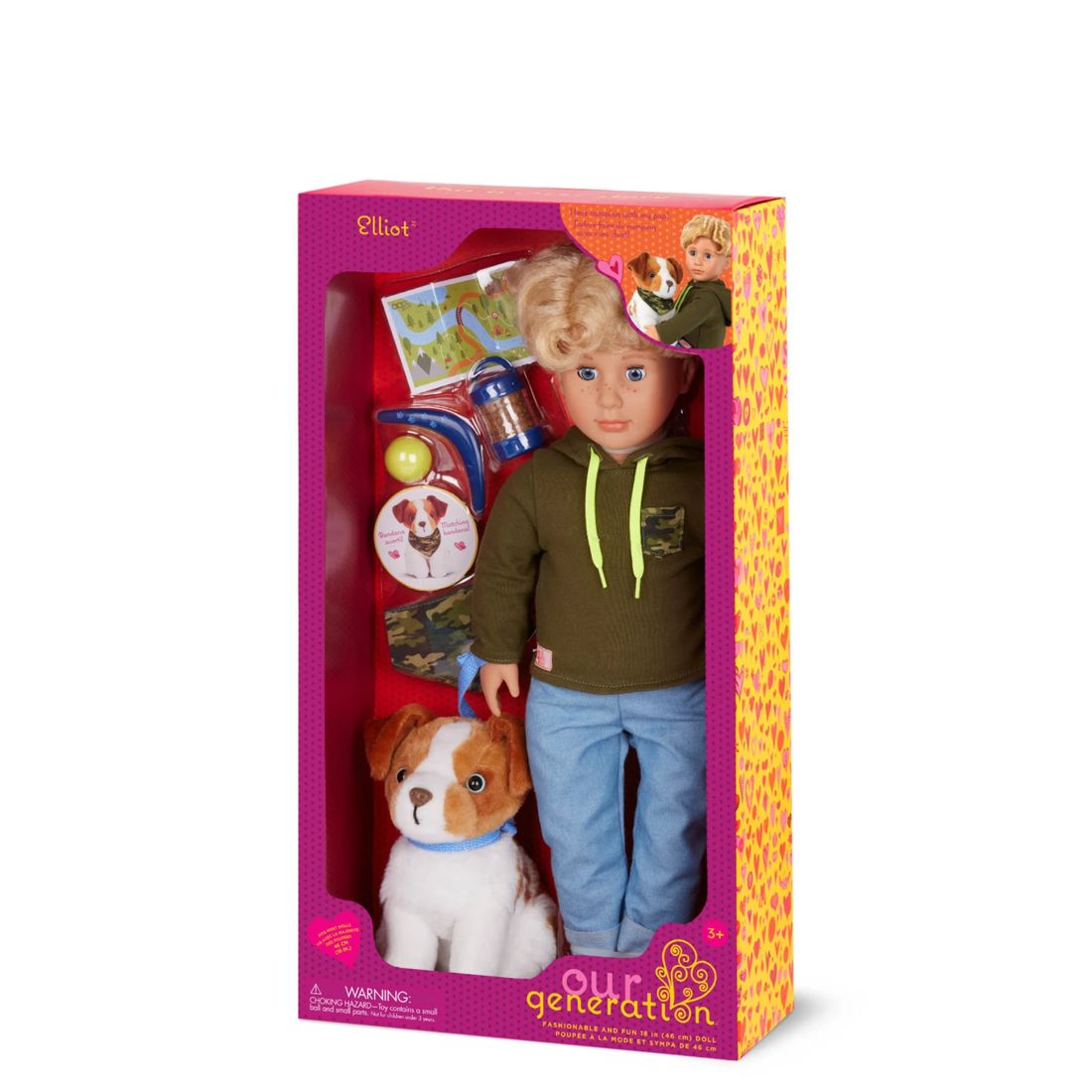 Our Generation Elliot 18-inch Boy Doll & Pet | Target Australia