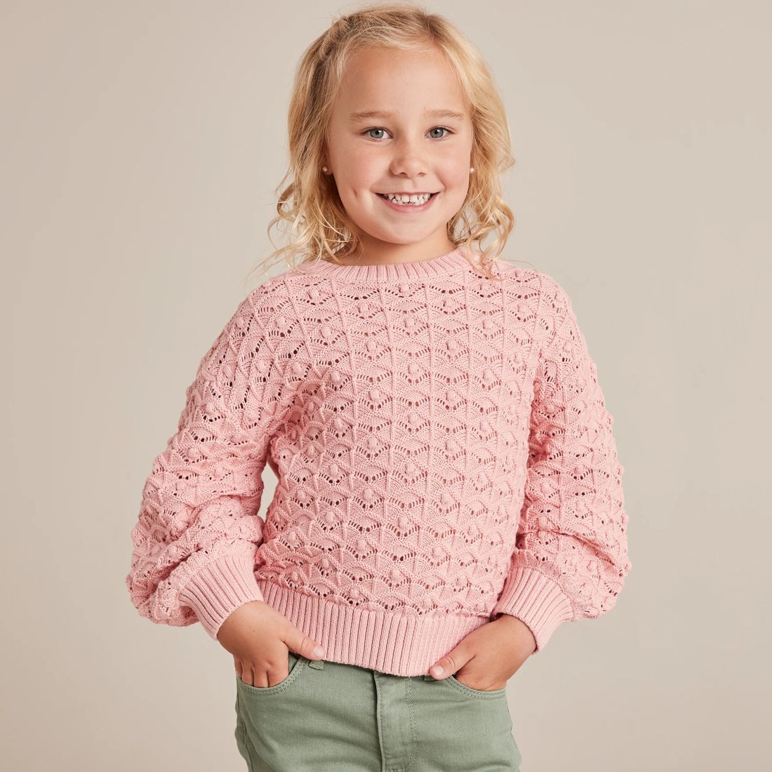 Bobble Wave Textured Knit Jumper - Coral | Target Australia